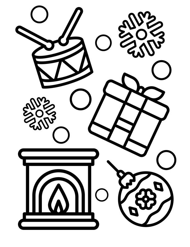 Christmas Coloring Printable Pages, Christmas Crafts, Digital Download ...