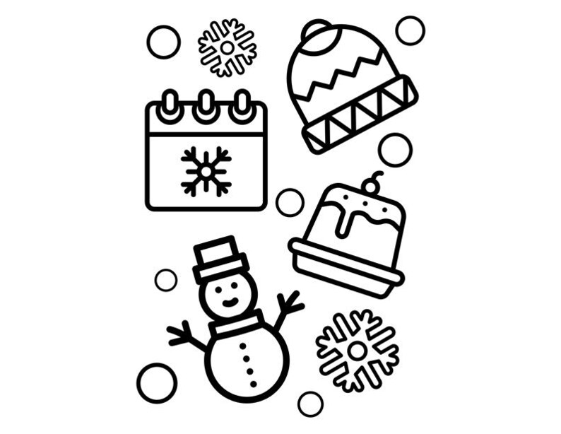 Christmas Coloring Pages: Holiday Activity Sheets (digital Download) - Etsy