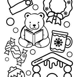 Christmas Coloring Pages: Holiday Activity Sheets (digital Download) - Etsy