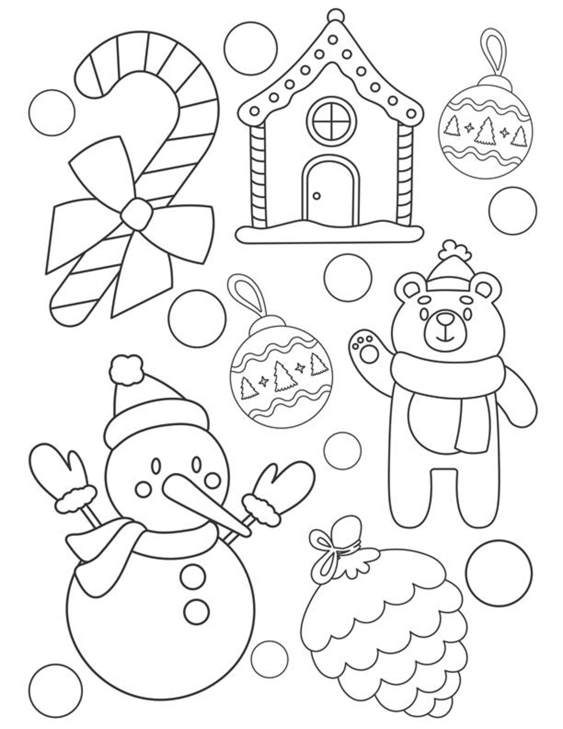 Christmas Coloring Pages: Holiday Kids Activity (digital Download) - Etsy