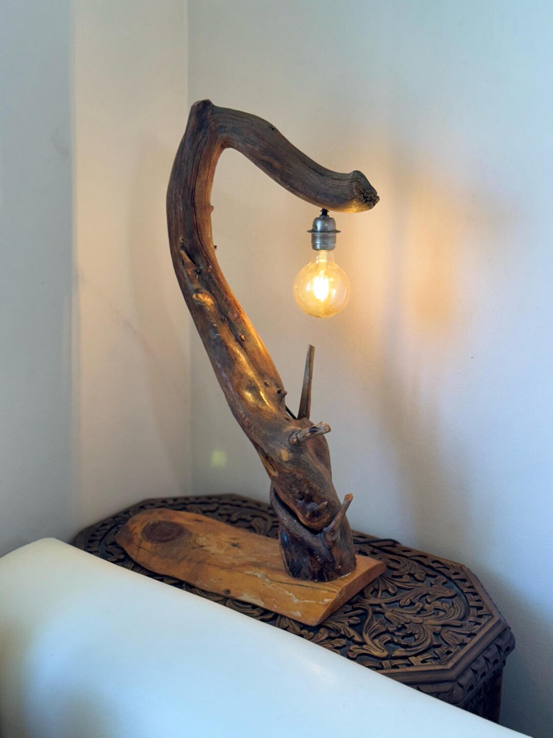 Wooden Lampshade, Wooden Floor Lamp, Alaska Style Floor Lamp, Rustic ...