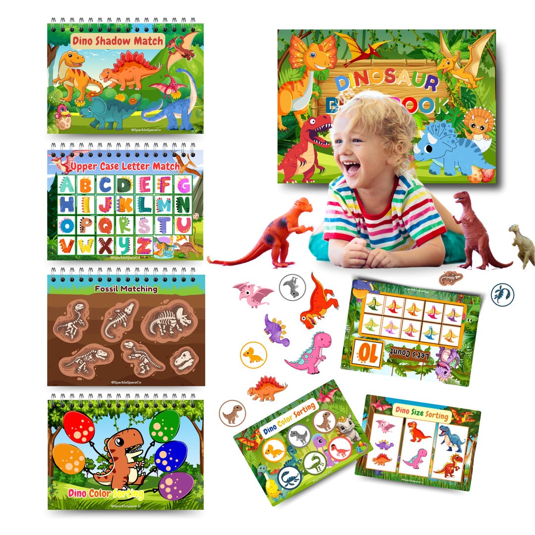 Animal Busy Book Printable, Toddler Learning Binder, Preschool ...