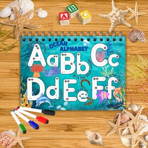 Ocean Sea Animals Busy Book for Toddlers Printable Learning Binder for ...