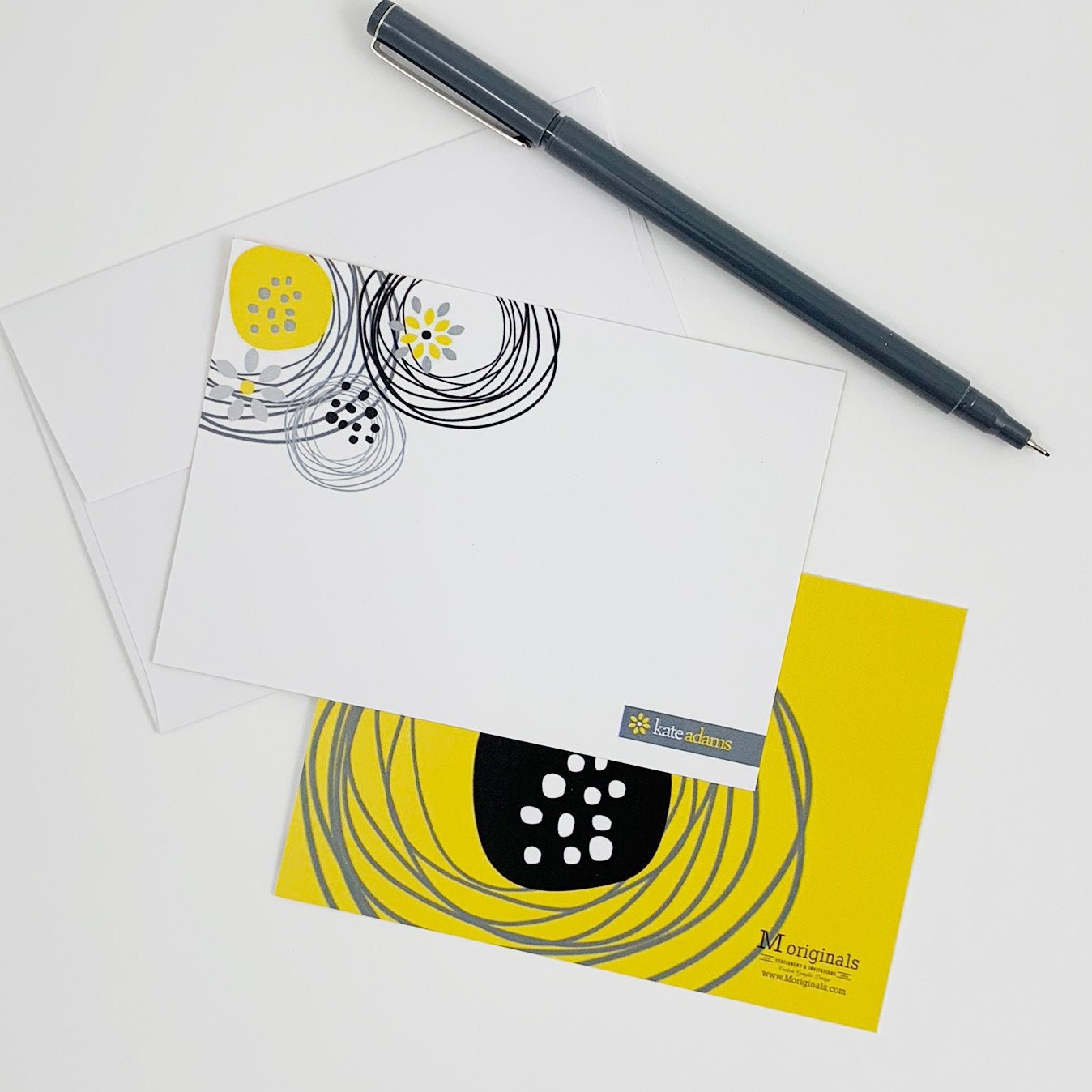 Personalized Notecards Set of 8 Kate Notes - Etsy