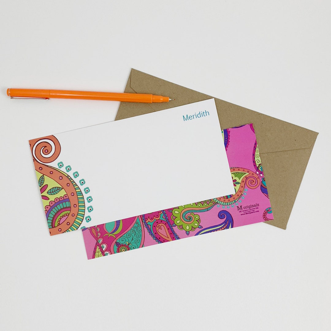 Personalized Note Cards Gracie medium - Etsy