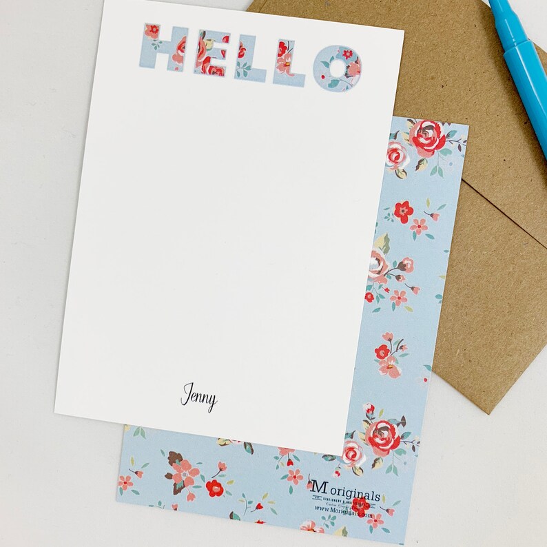 Personalized Note Cards Set of 8 Jenny Note - Etsy