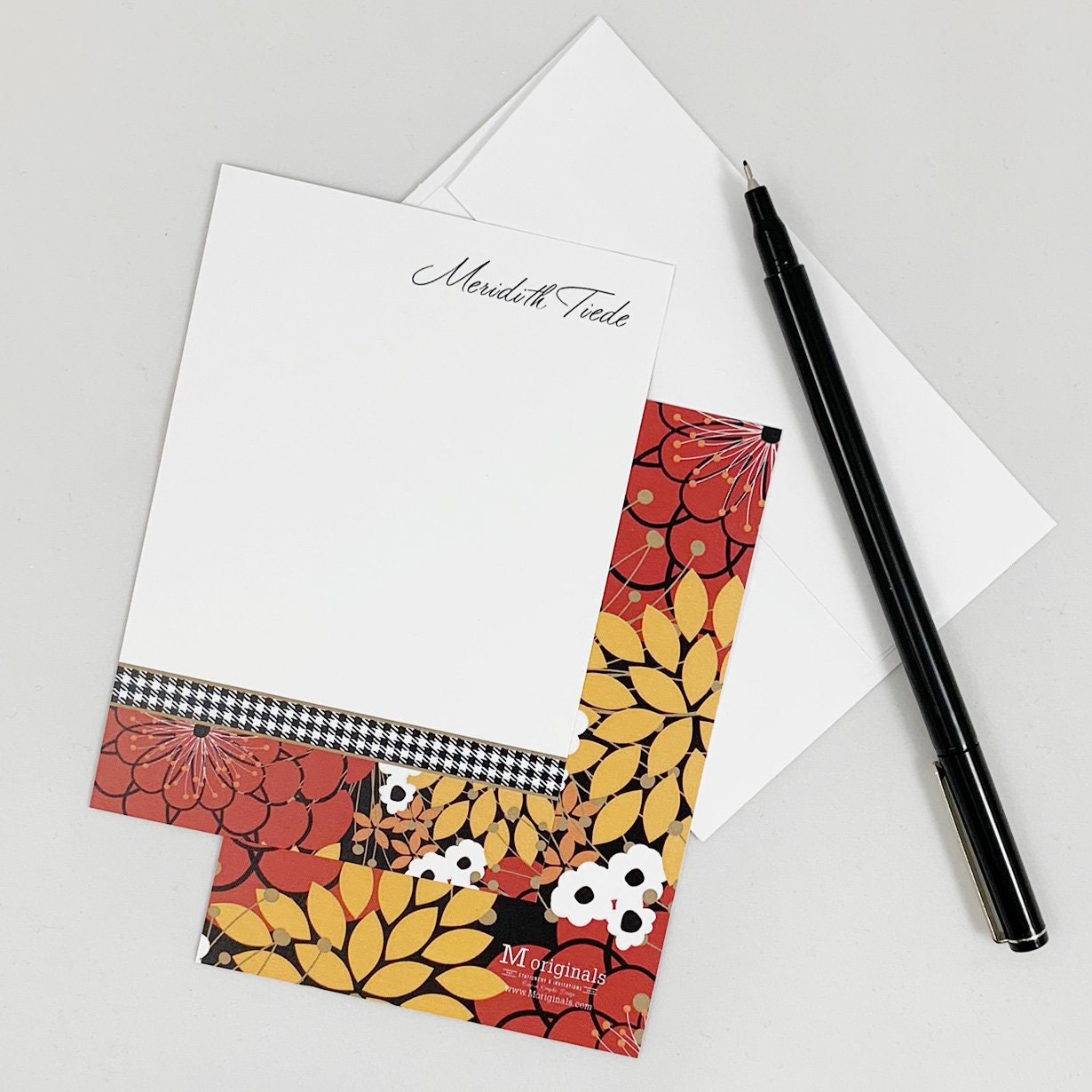 Personalized Note Cards Set of 8 Margaret - Etsy