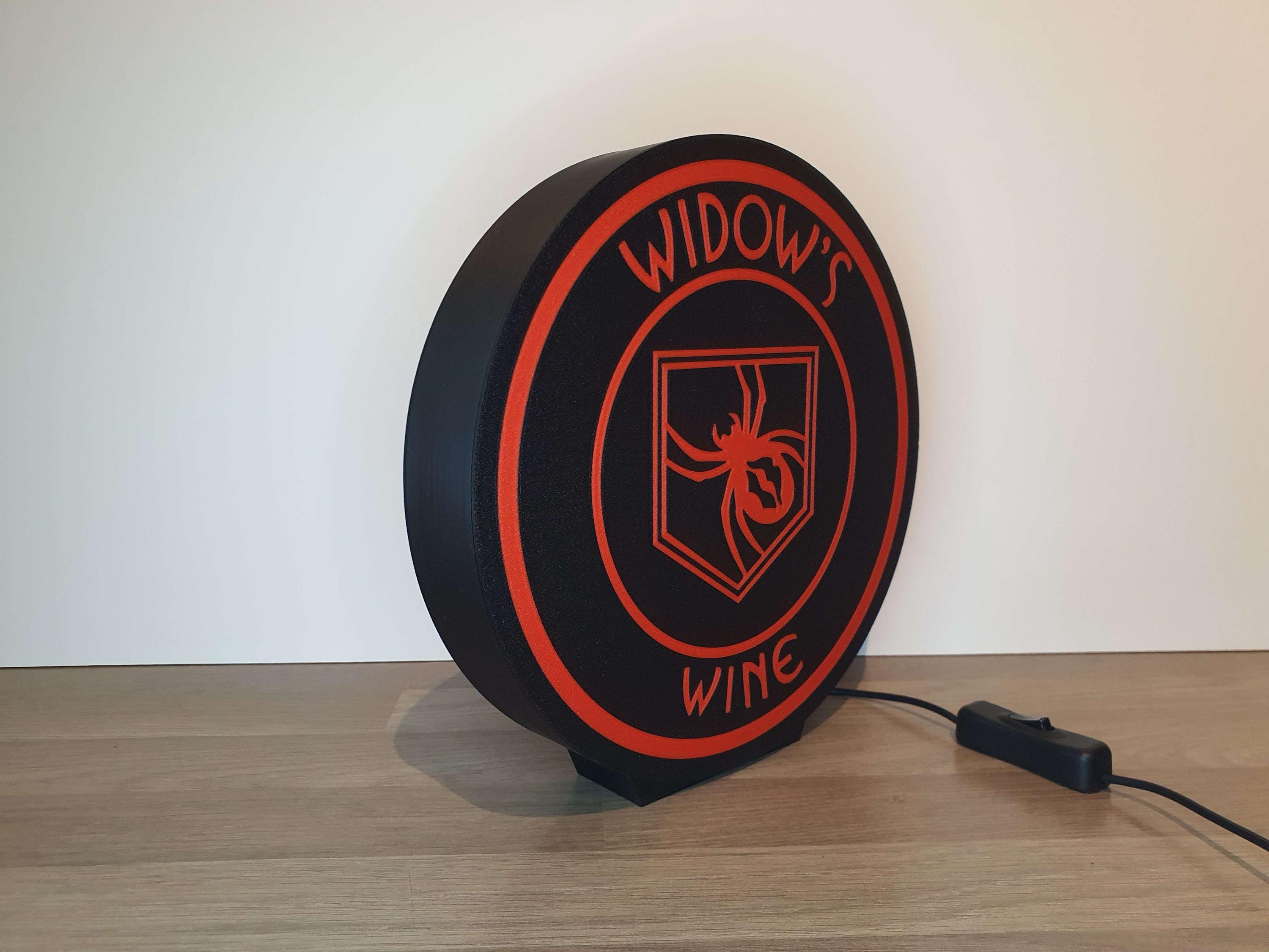 Widows Wine Zombies LED Light Box - Etsy