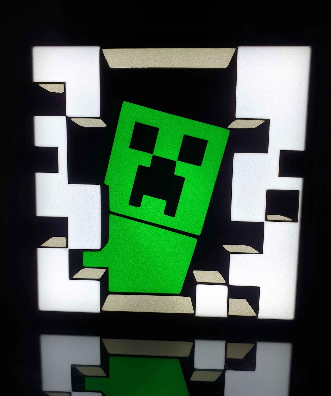 Minecraft Creeper LED Light Box - Etsy