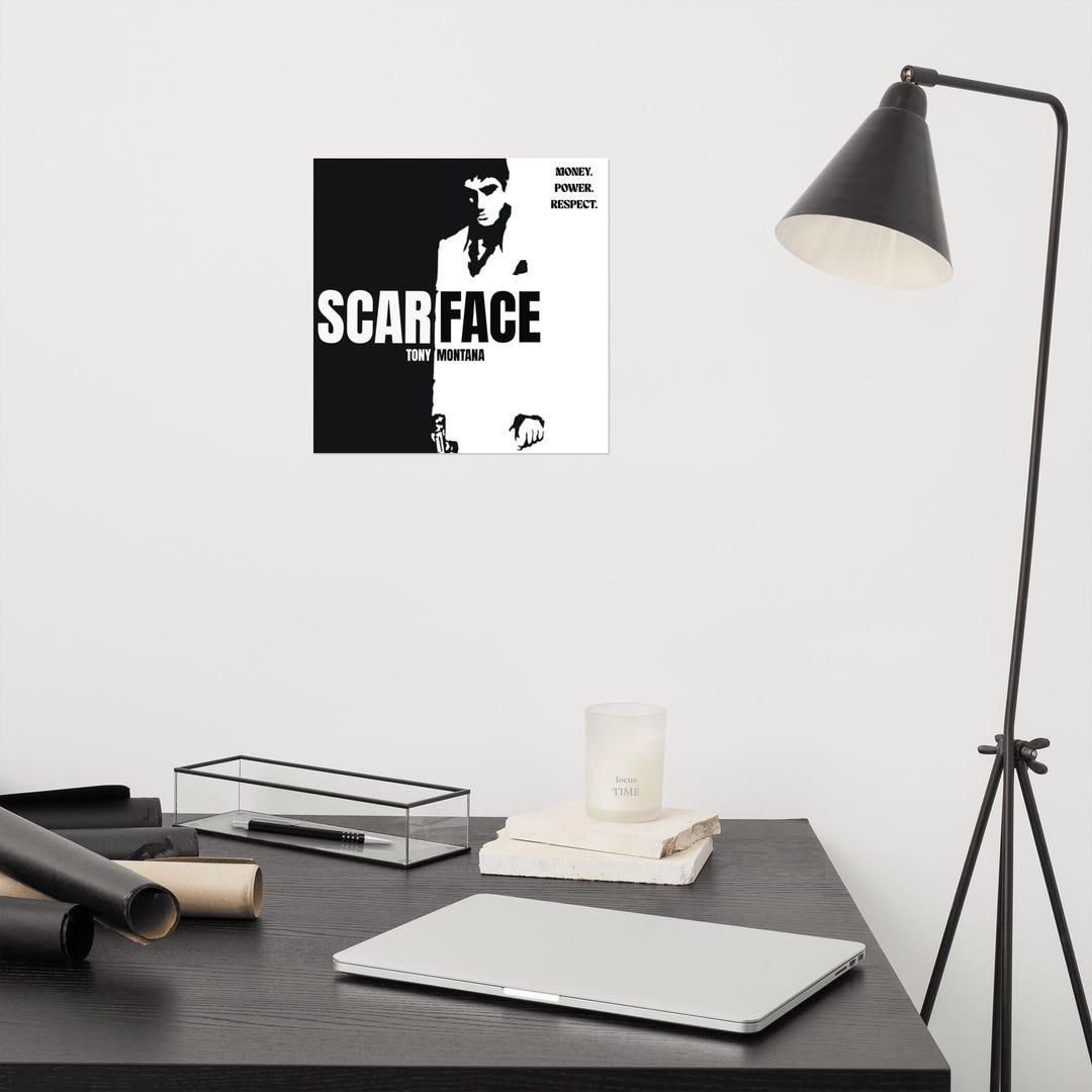 Scarface Money Power Respect Poster Black/white - Etsy