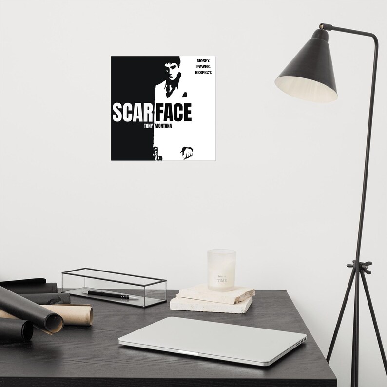 Scarface Money Power Respect Poster Black/white - Etsy