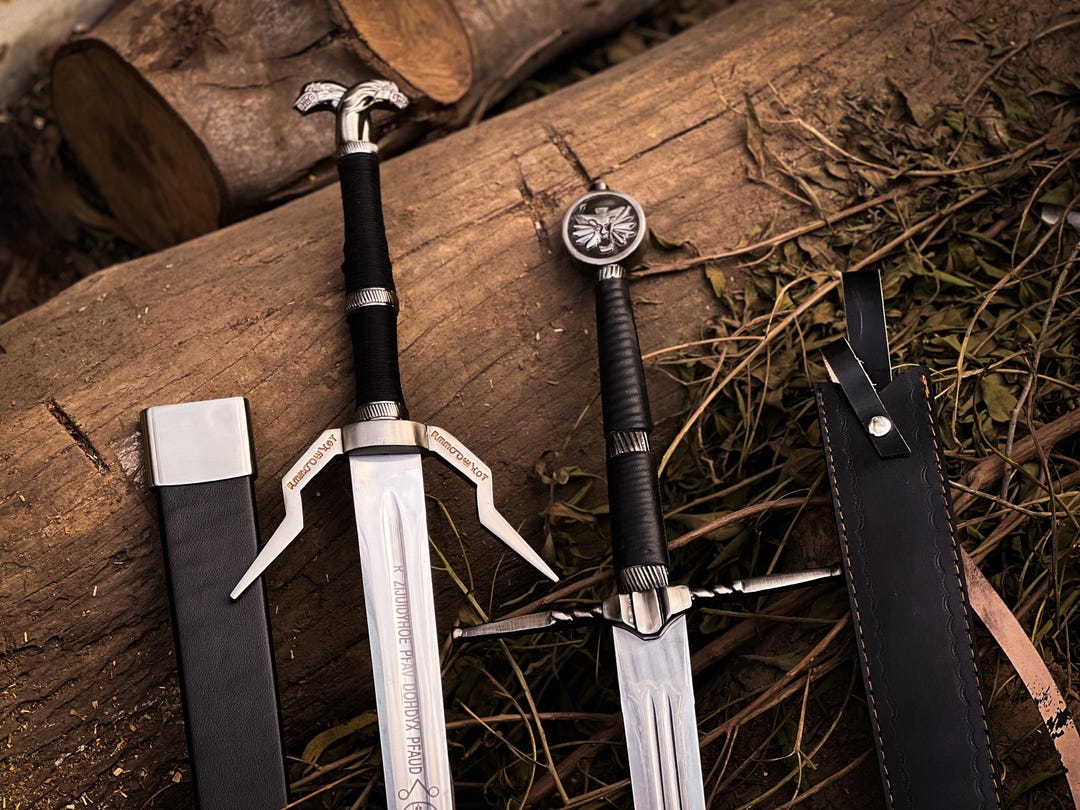 Handmade Witcher Sword Master Sword of Geralt of Rivia Feline Steel ...