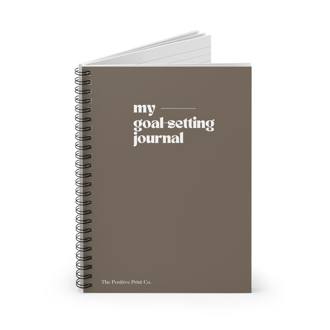 My Goal-setting Journal Spiral Notebook Ruled Line - Etsy