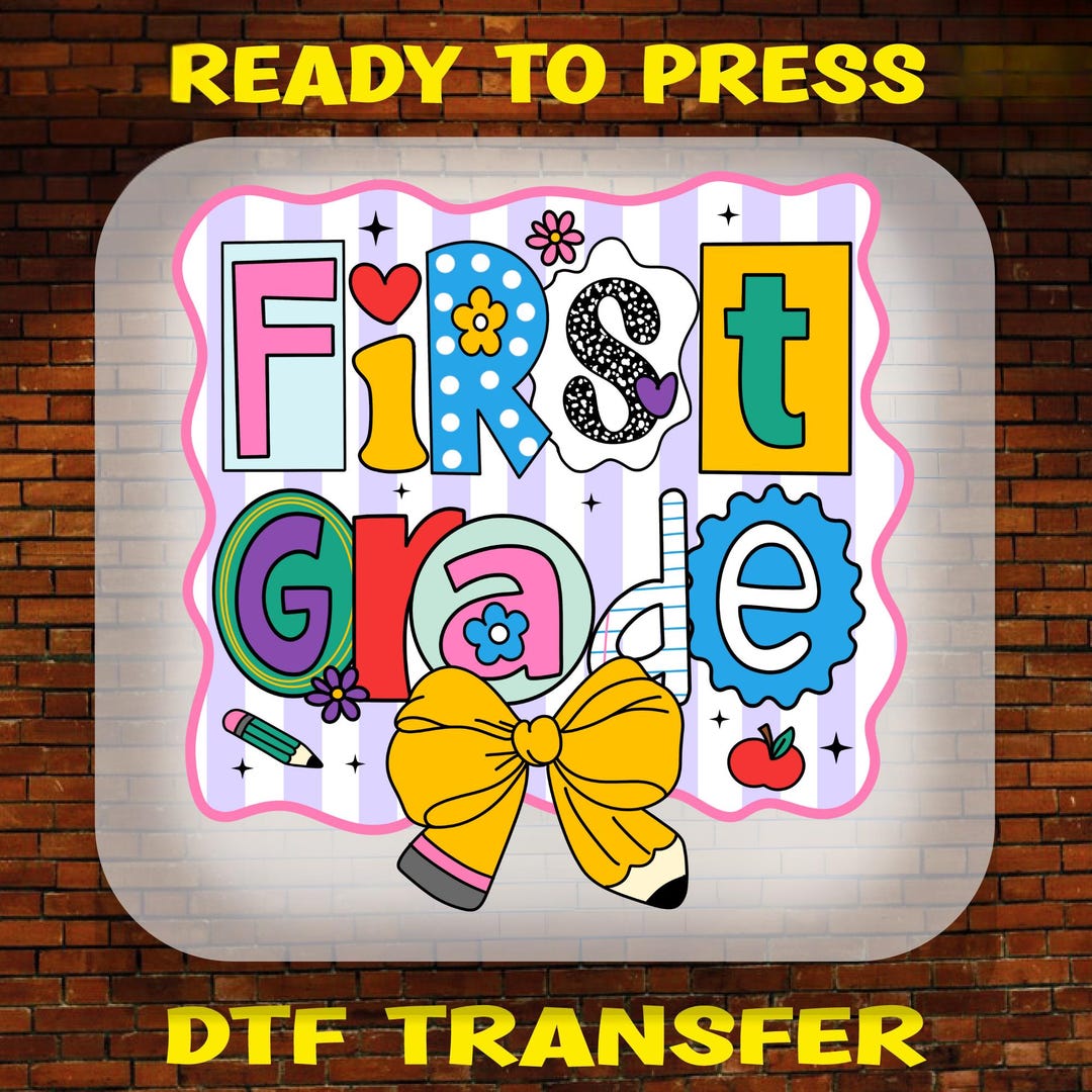 Cute Doodles Back to School Ready to Press, Back to School DTF ...