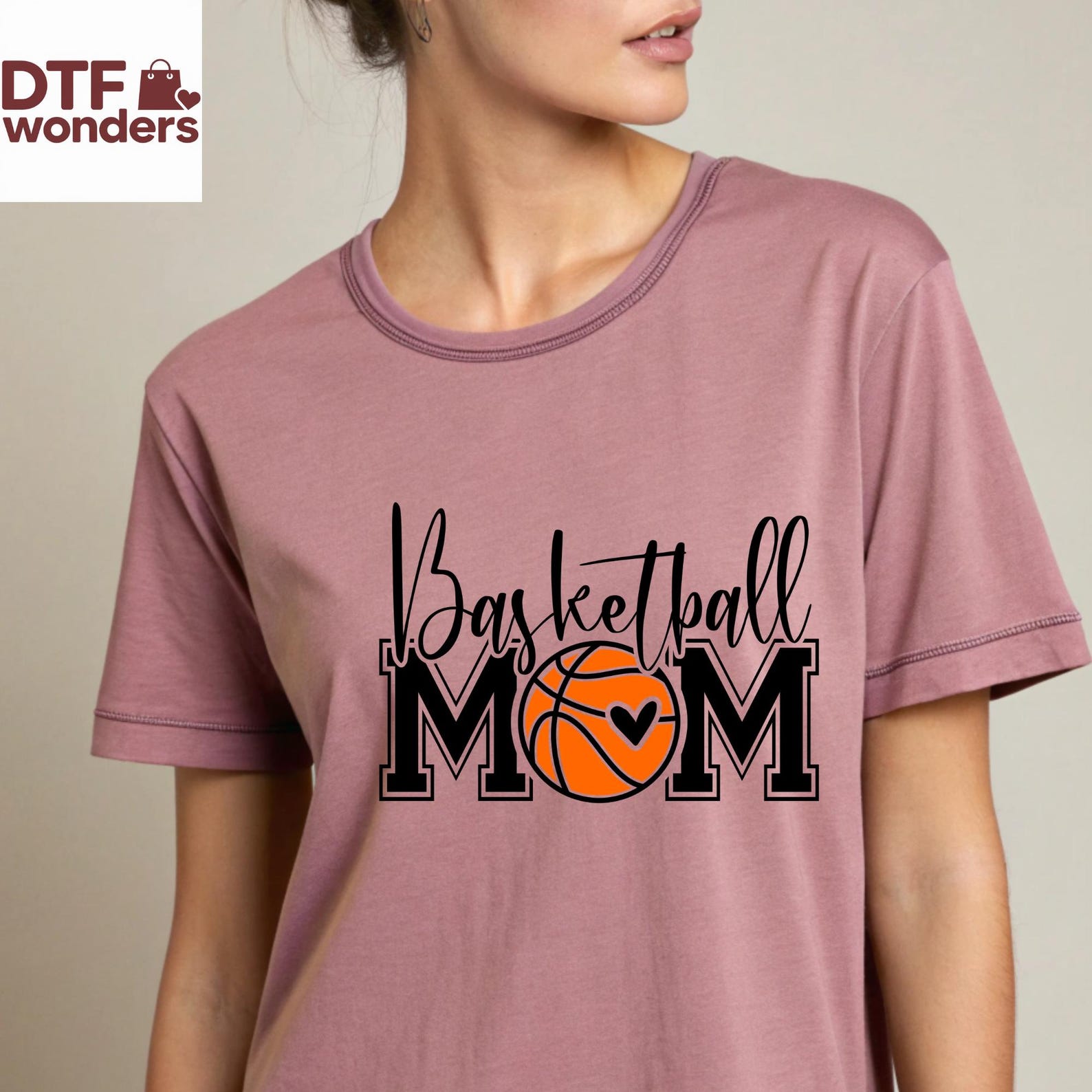 Basketball Mom Bow DTF Transfers, Basketball Game Day Ready to Press ...