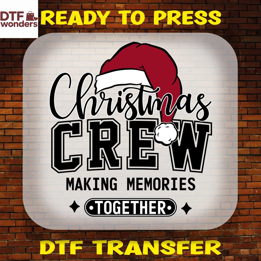 Family Christmas Crew Ready to Press, Christmas DTF Transfers, Bulk Dtf ...