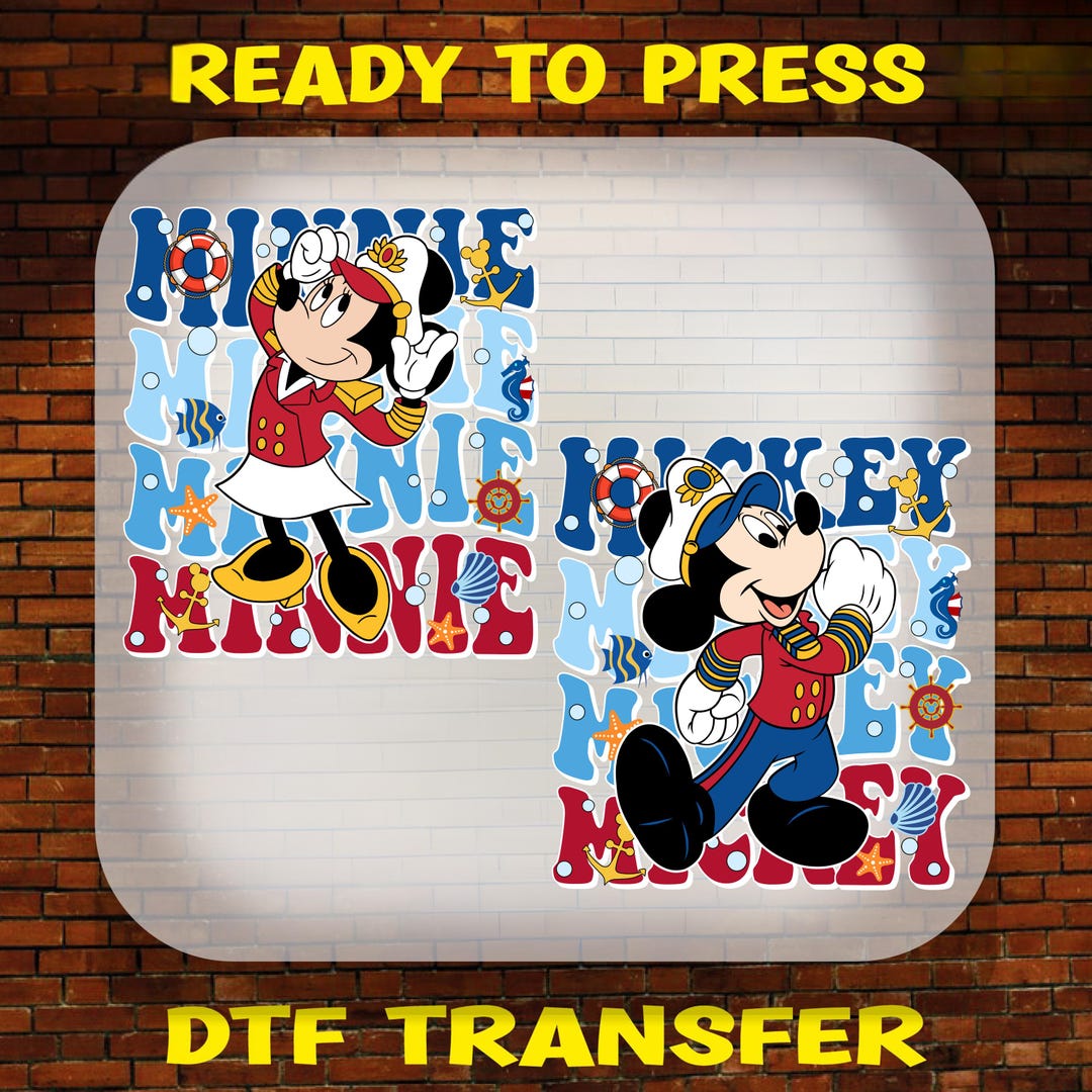 Disney Family Trip 2026 DTF Transfer, Mickey and Minnie Ready to Press ...