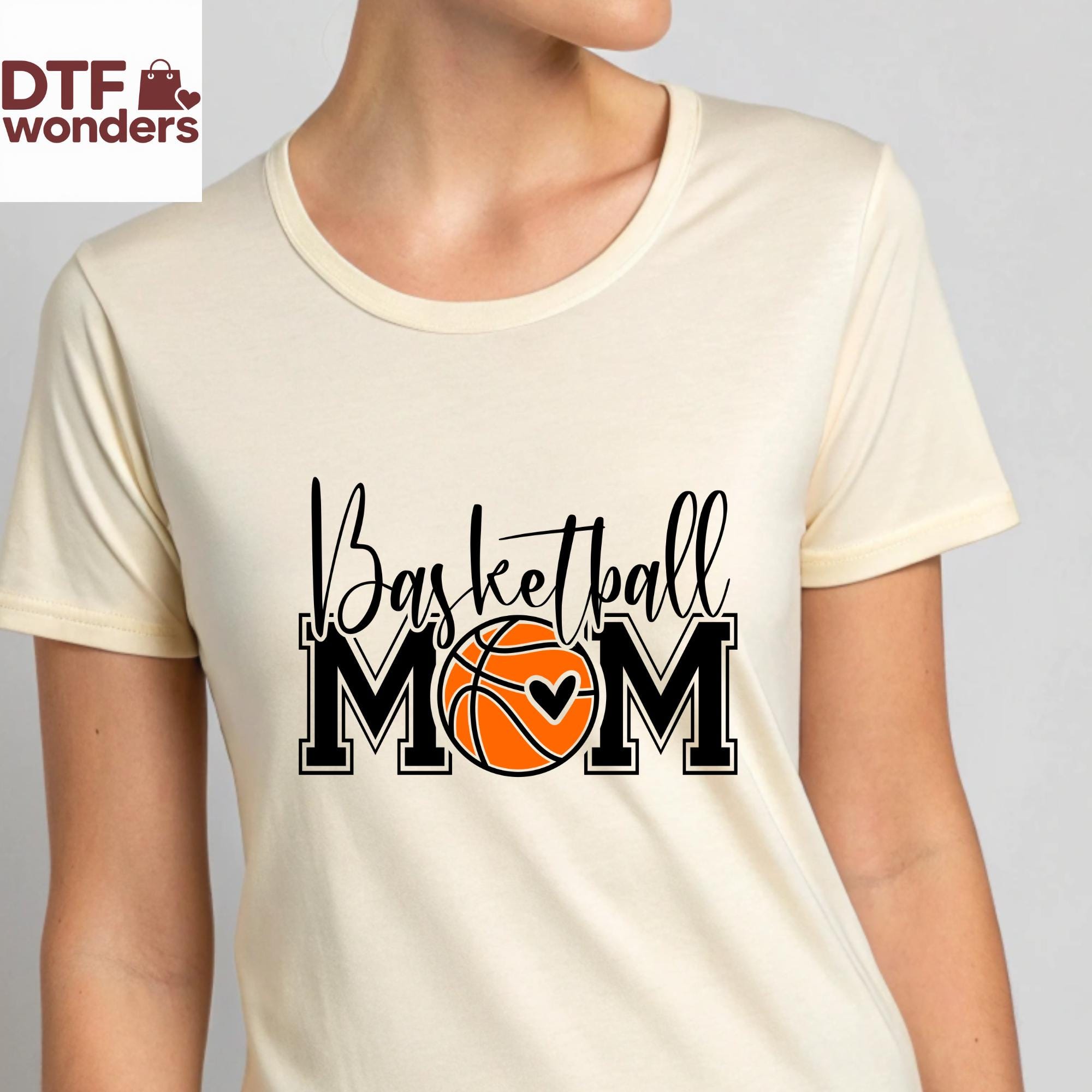 Basketball Mom Bow DTF Transfers, Basketball Game Day Ready to Press ...