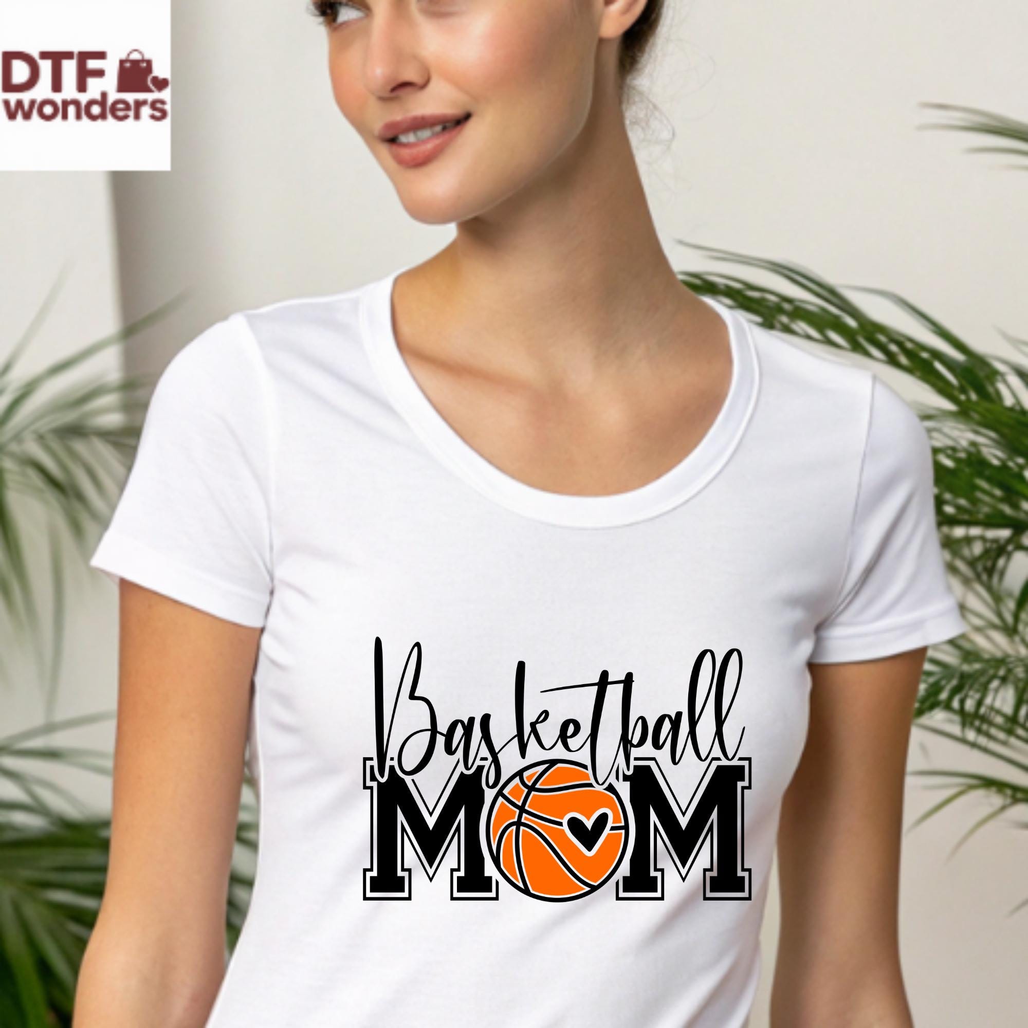 Basketball Mom Bow DTF Transfers, Basketball Game Day Ready to Press ...