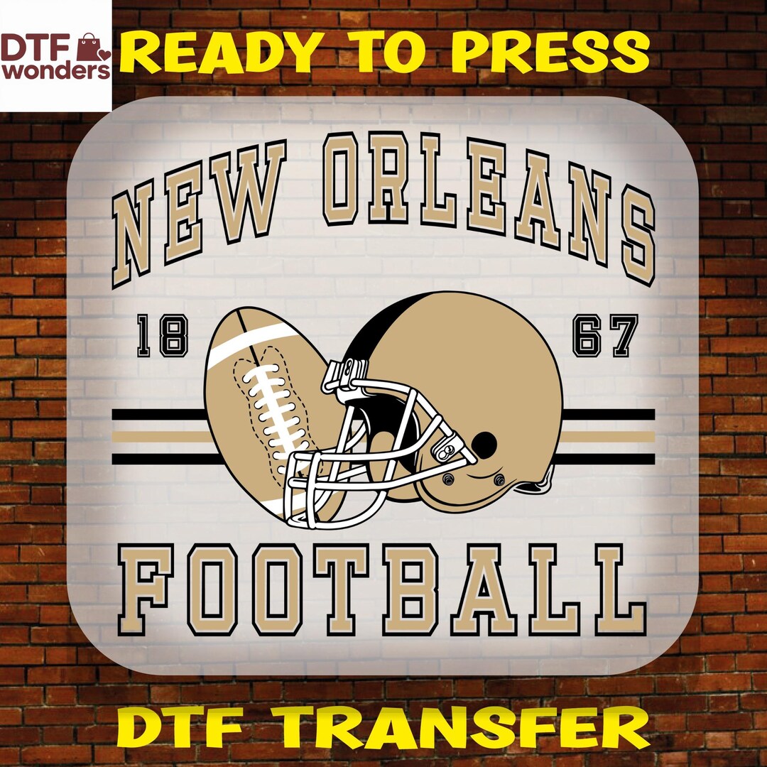 New Orleans Football DTF Transfer: Game Day Design, Ready to Press - Etsy