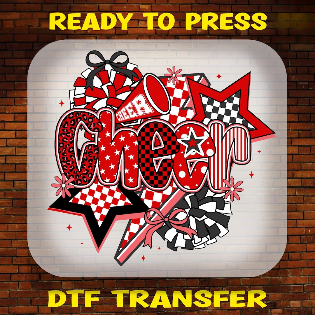 Preppy Cheer Football DTF Transfer: Game Day Iron-on Design - Etsy