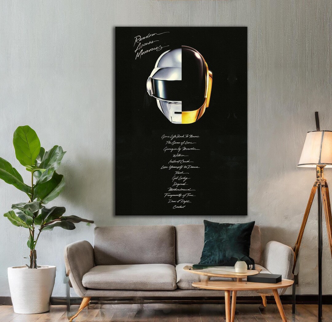 Daft Punk Poster: Random Access Memories Album Canvas Iconic Album ...