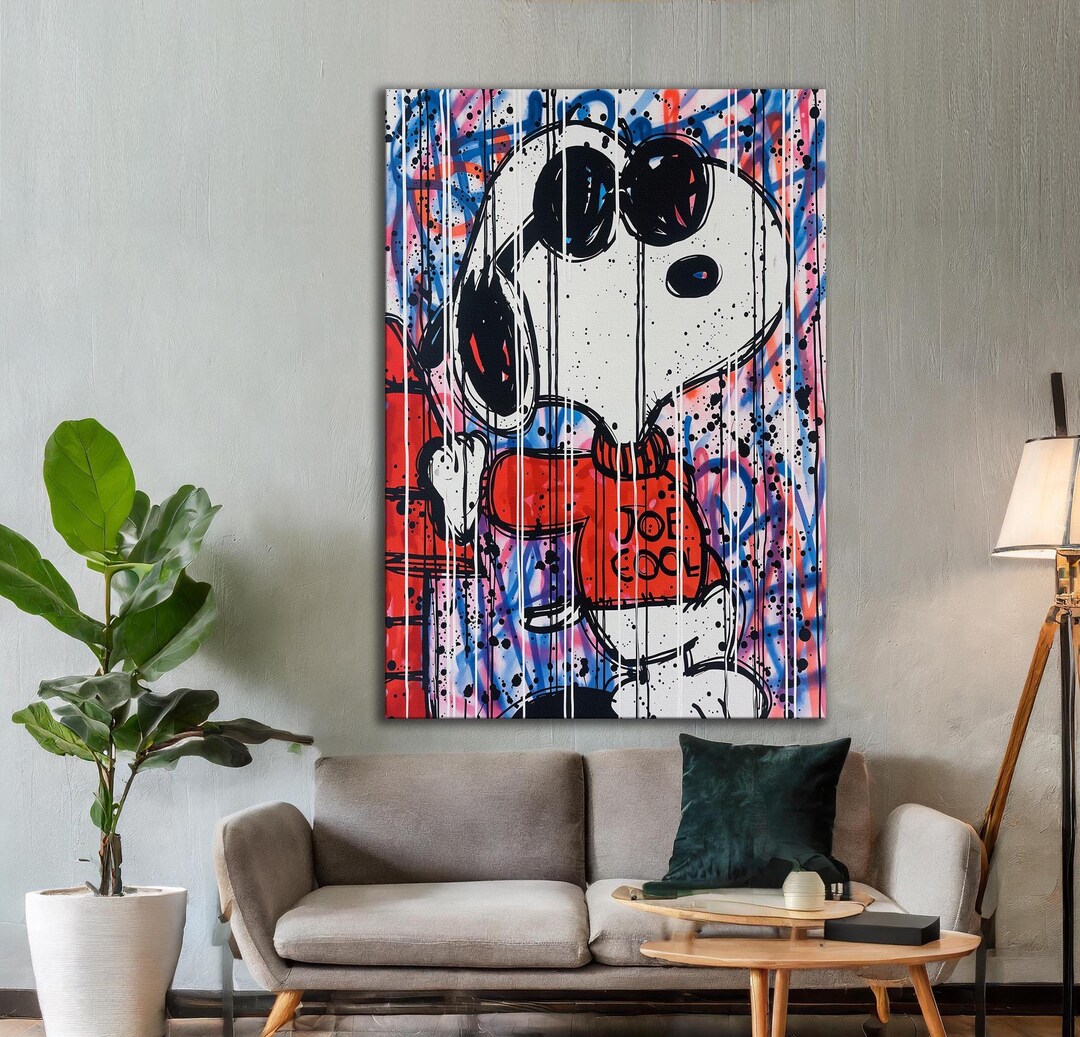 Nothing is Under Control Snoopy Pop Art Canvas Wall Art, Playful & Bold ...