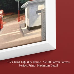 Edward Hopper 'gas' 1940 Canvas Abstract Art Reproduction Print, Large ...