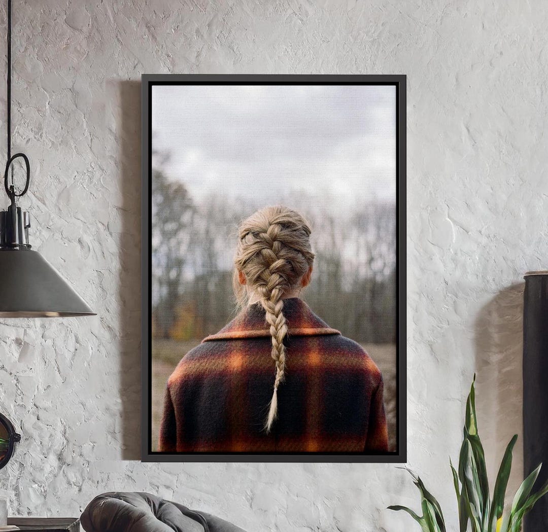 Evermore Taylor Swift Album Cover Canvas Wall Art, Taylor Swift Poster ...