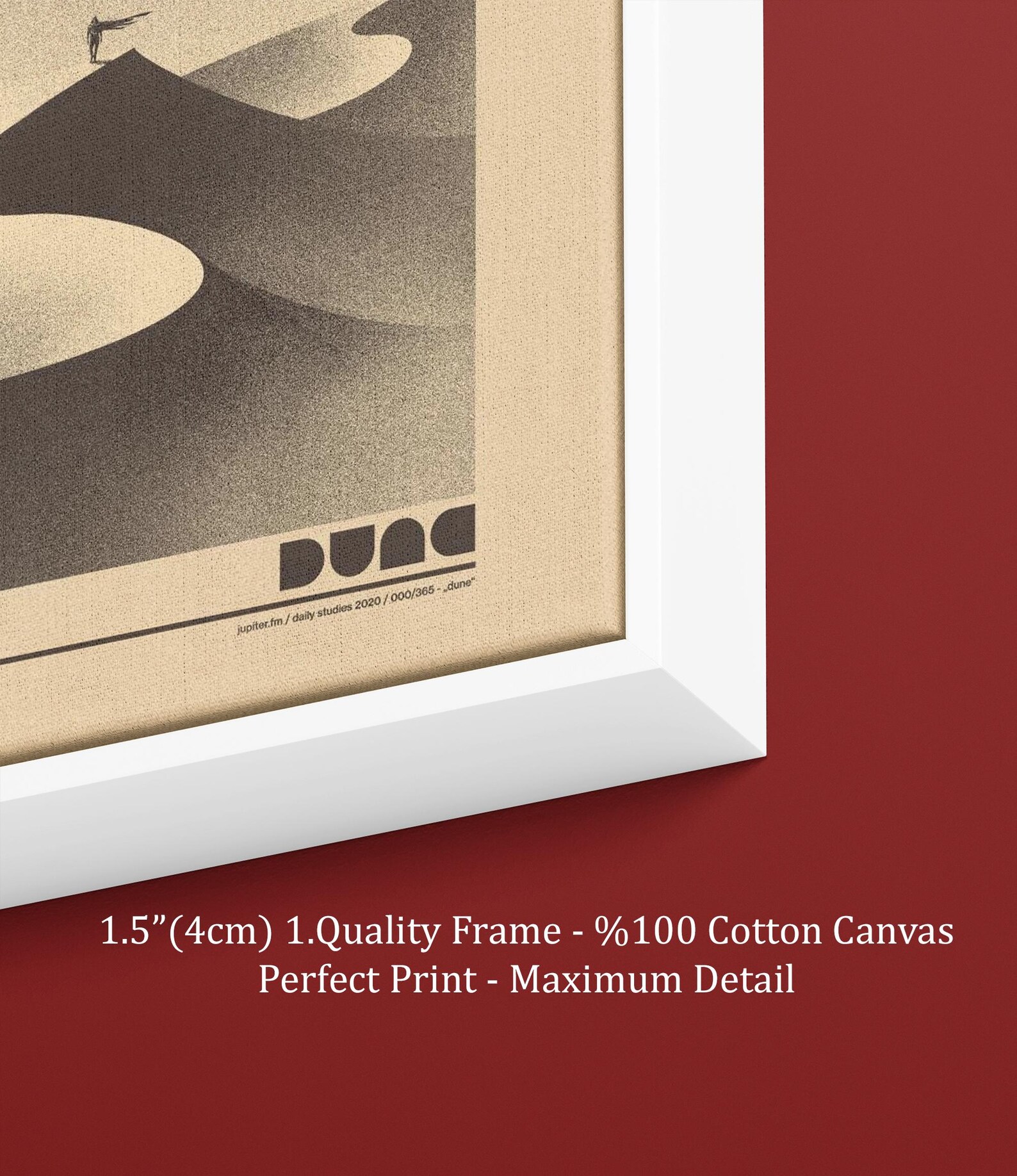 Dune Movie Poster: 2021 Canvas Wall Art Arrakis Desert, Sandworms ...