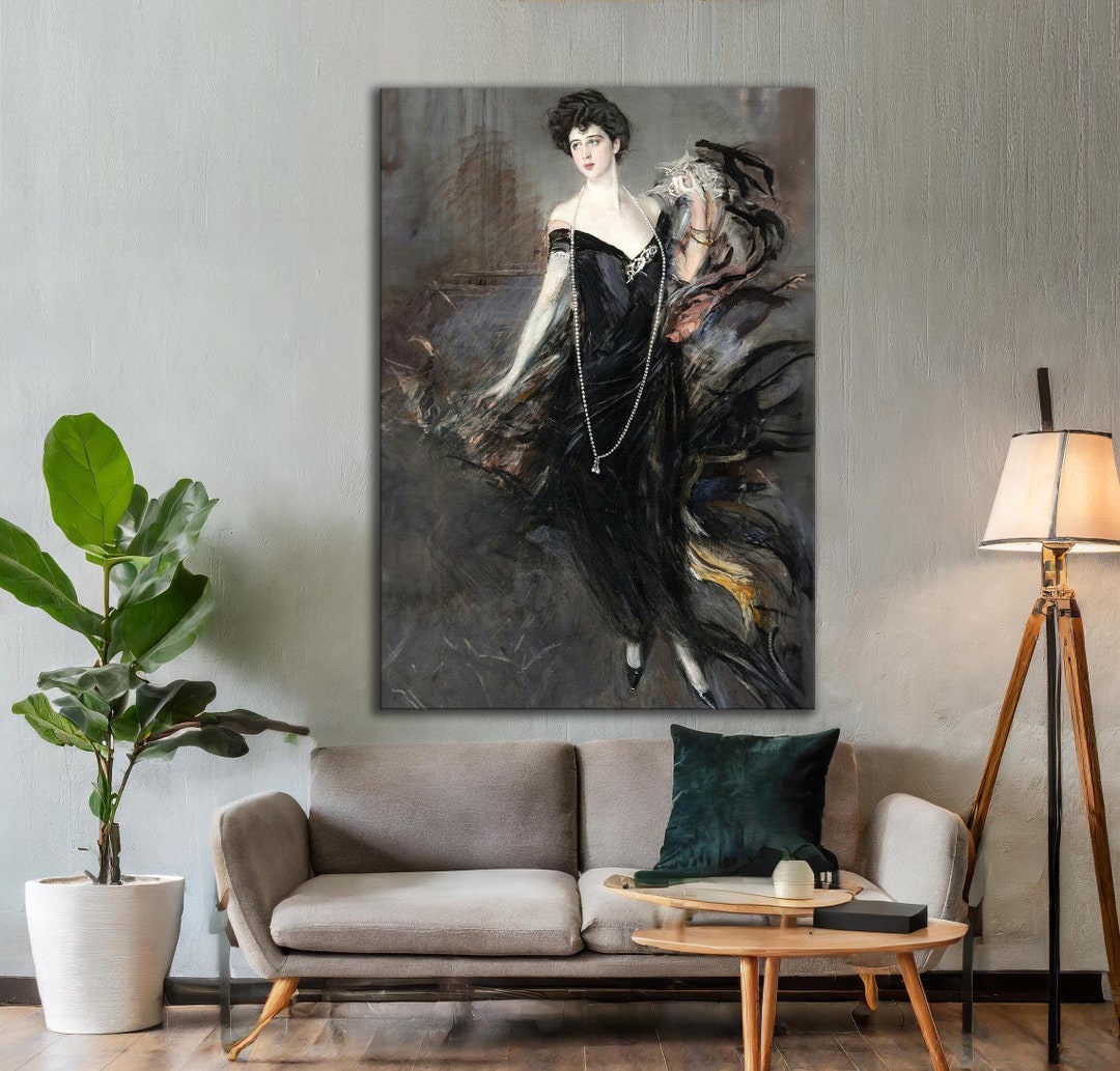 Giovanni Boldini 'portrait of Donna Franca Florio' Canvas Wall Art ...