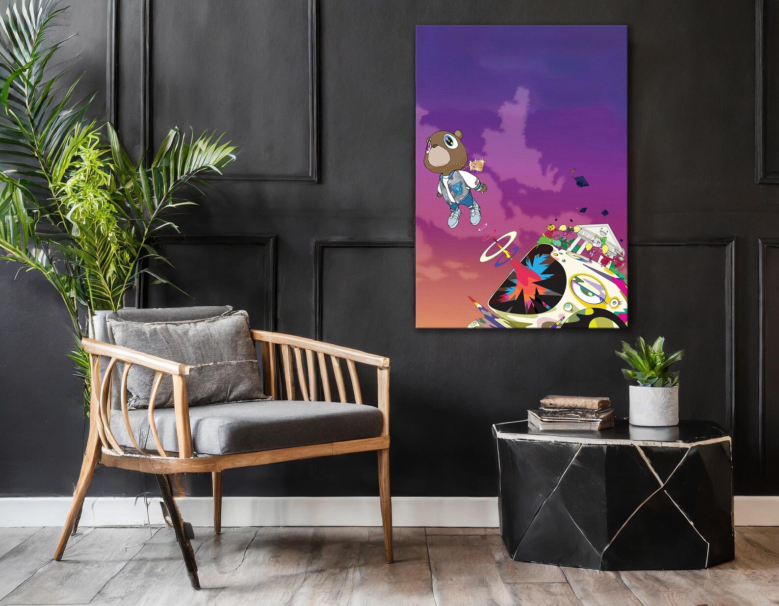 Graduation Album Cover Canvas: Rapper Graduation Album Print Stylish ...