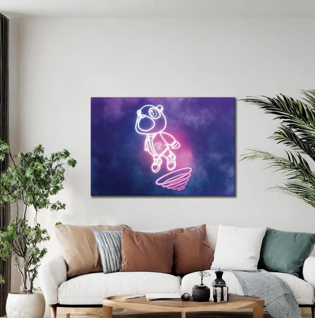 Hip Hop Graduation Bear Canvas: Music Art Print Photography Handmade ...