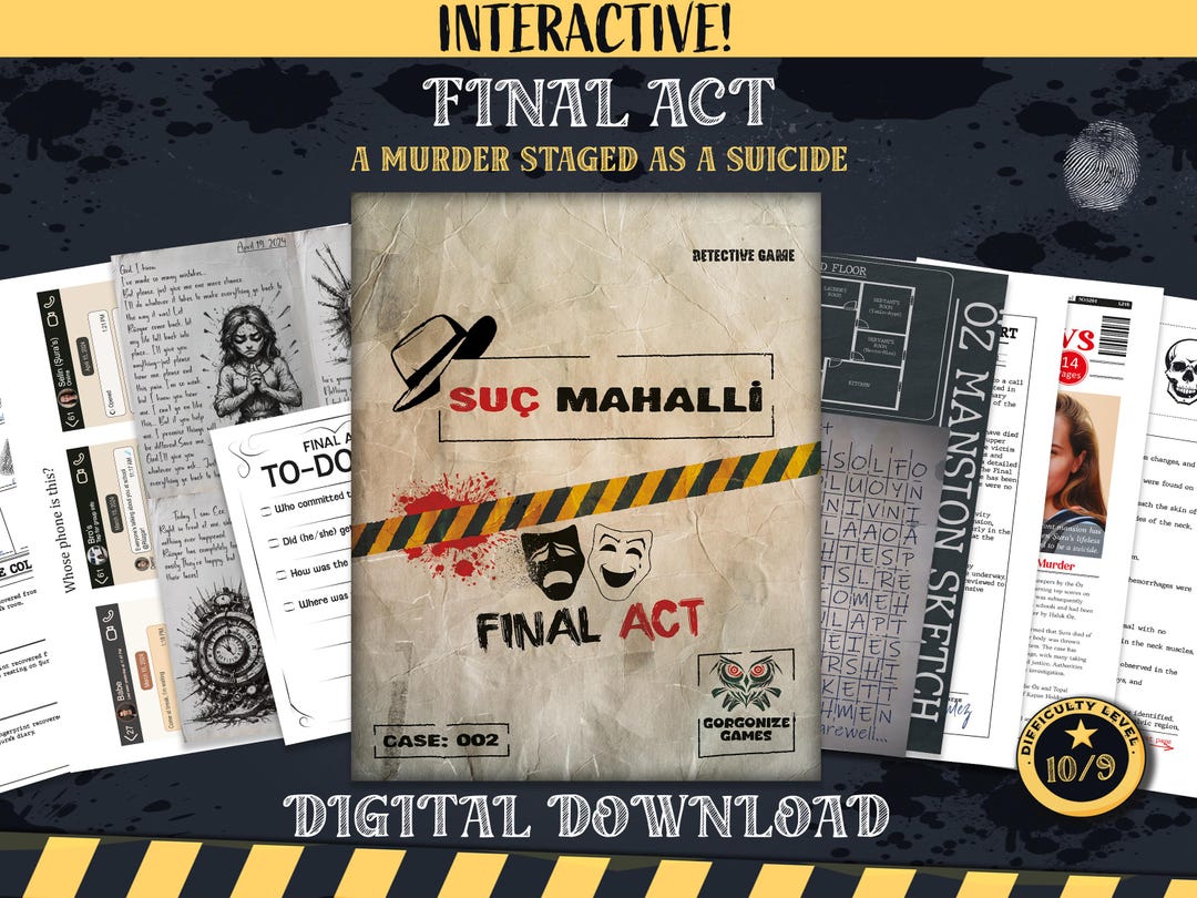 Interactive Murder Mystery Game – Case 2: Final Act | Unsolved Cold ...