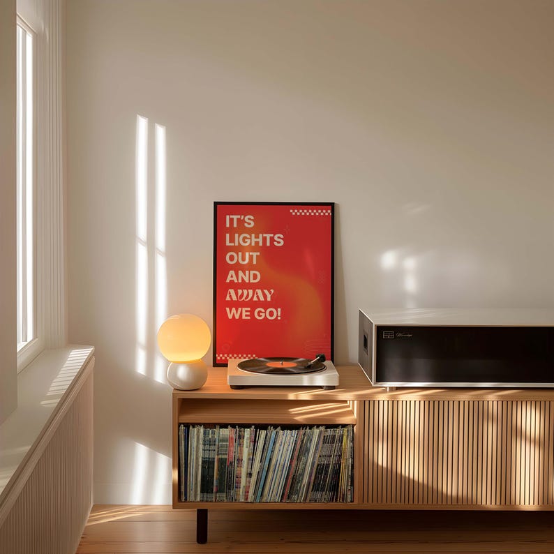 Ferrrari Its Lights Out Poster : Formula 1 Art Print (instant Download ...