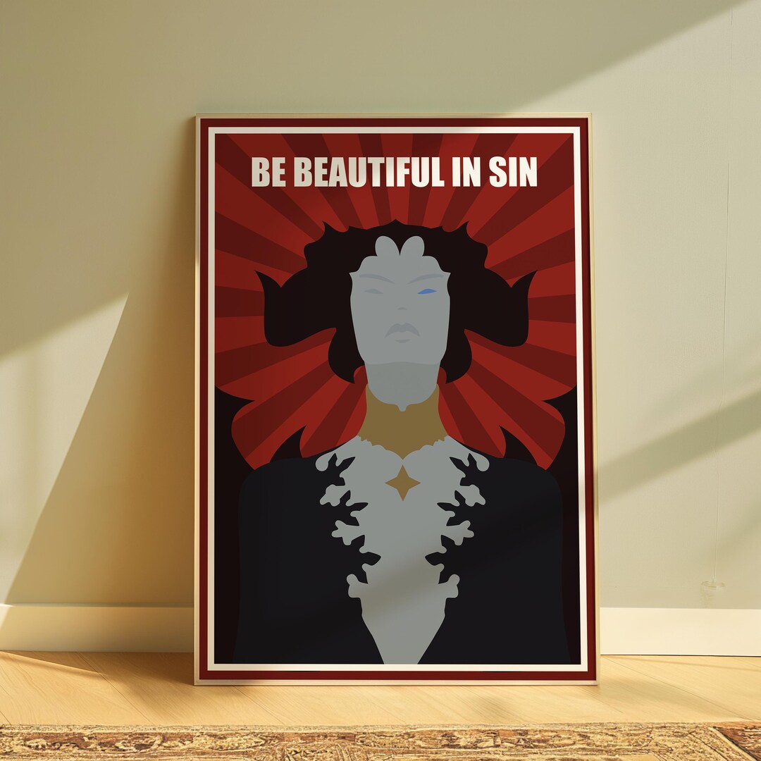 Diablo 4: Lilith Poster Unique Vector Design for a Vibrant Gaming Room ...