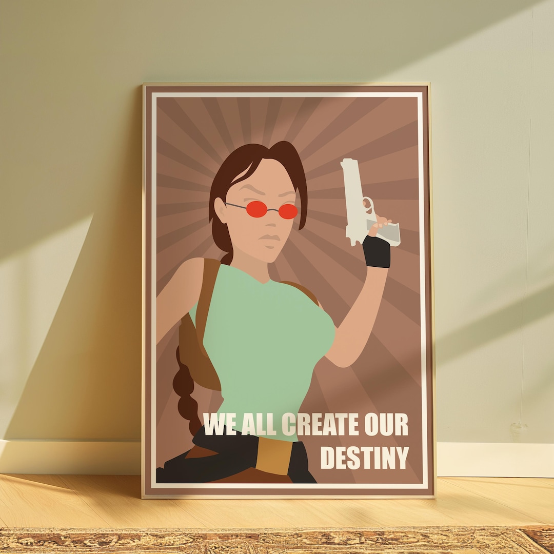 Tomb Raider: Lara Croft Poster Unique Vector Design for a Vibrant ...