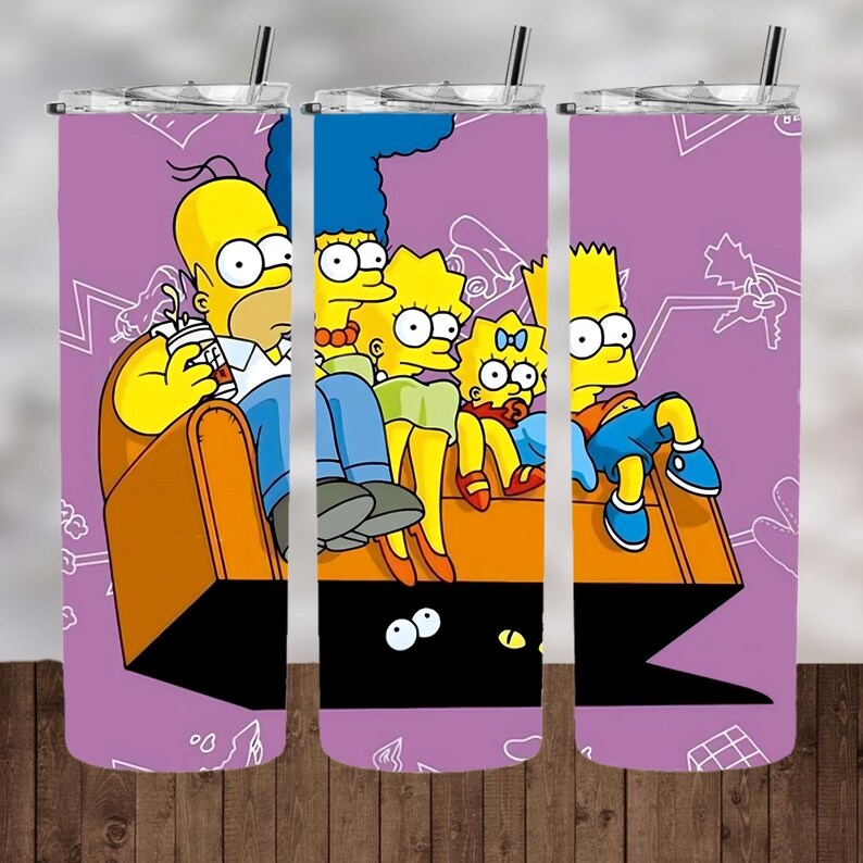 50+simpsons Tumbler Design, Simpsons Cup, Simpsons Sublimation, 20 Oz ...