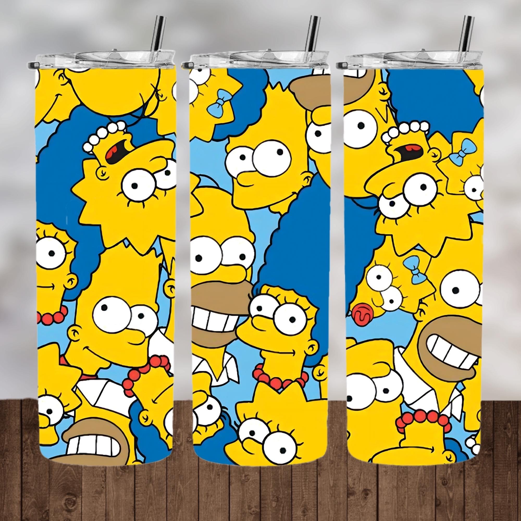 50+simpsons Tumbler Design, Simpsons Cup, Simpsons Sublimation, 20 Oz ...