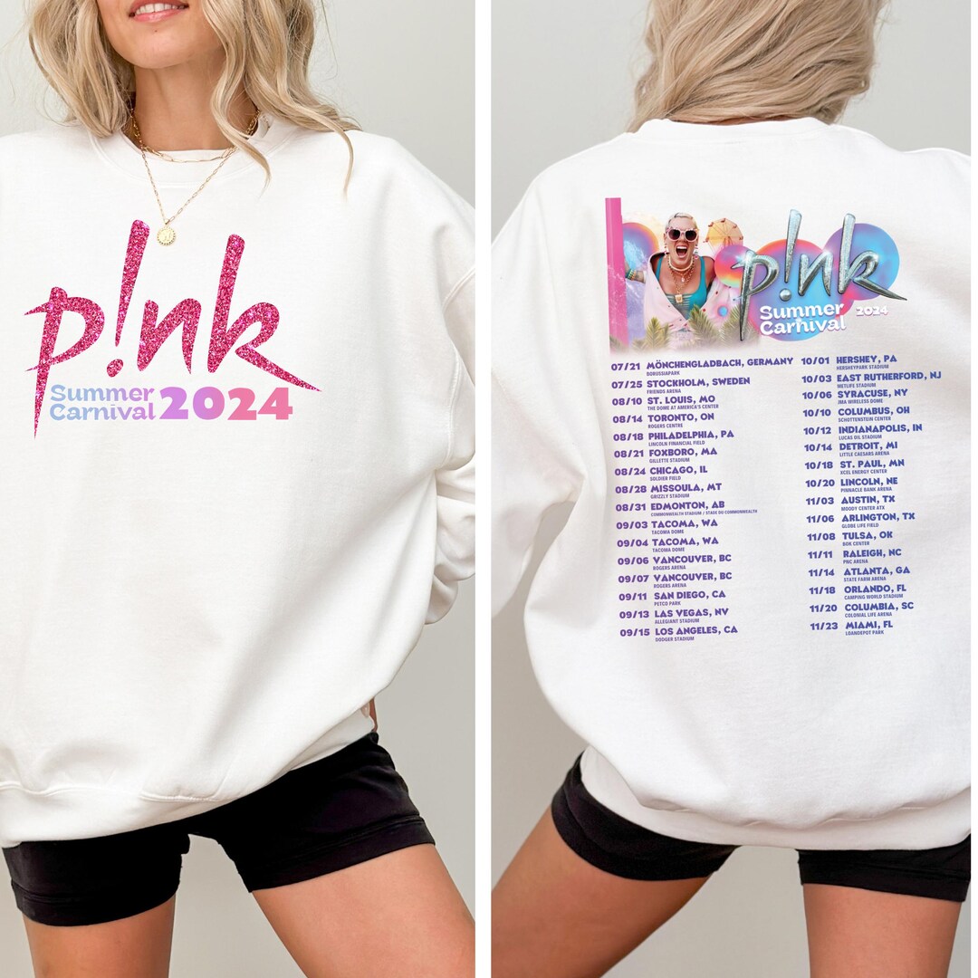 Pink Singer Summer Carnival 2024 Tour Hoodie, Pink Fan Lovers Sweat ...