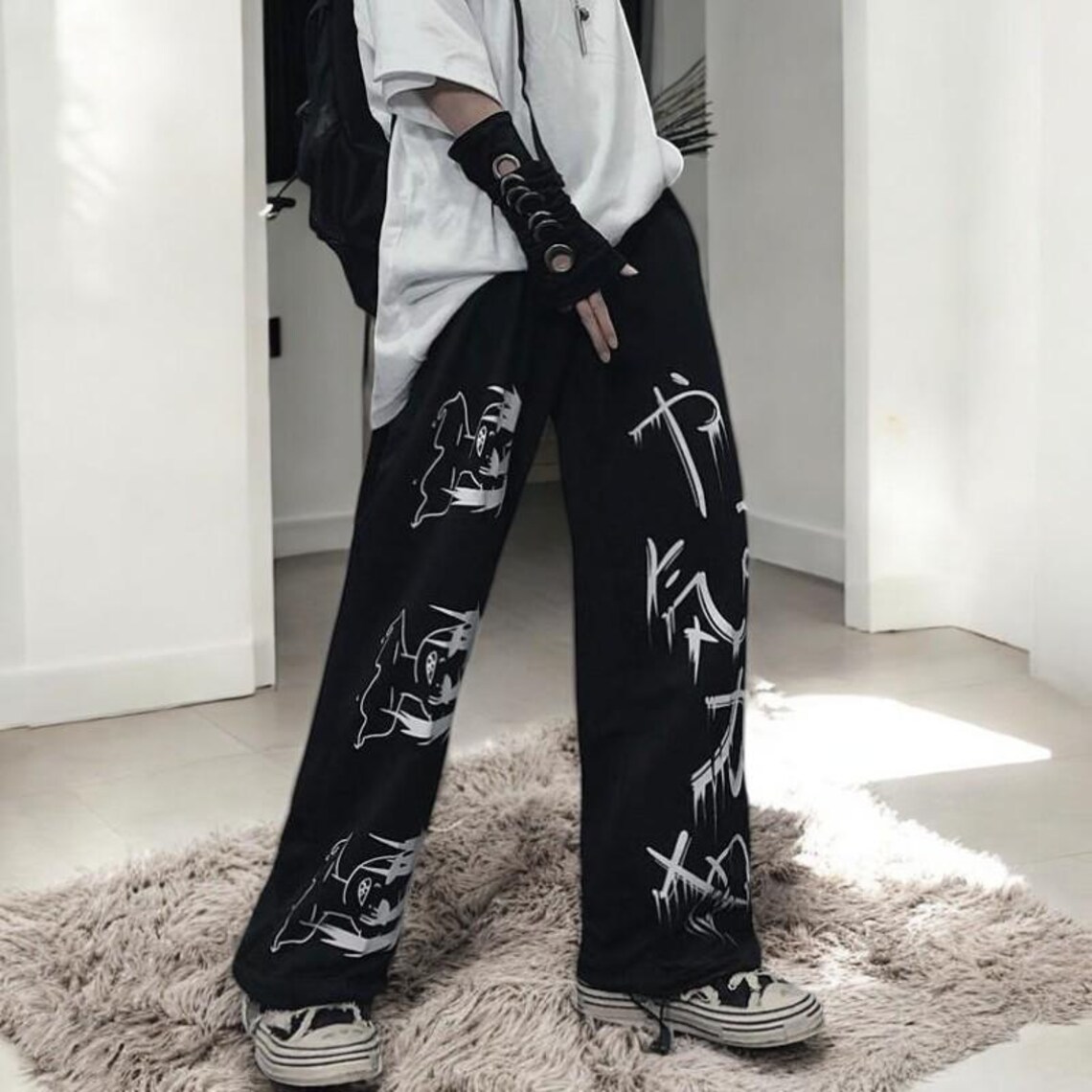 Streetwear Graphic Sweatpants - Unisex Loose Fit Pants With Bold ...