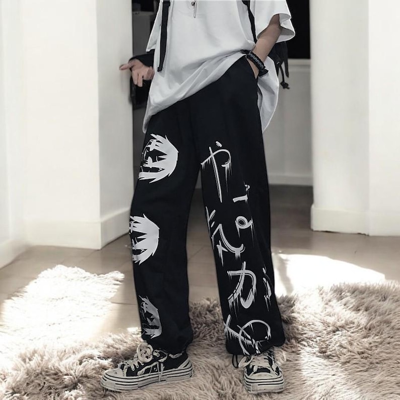 Streetwear Graphic Sweatpants - Unisex Loose Fit Pants With Bold ...