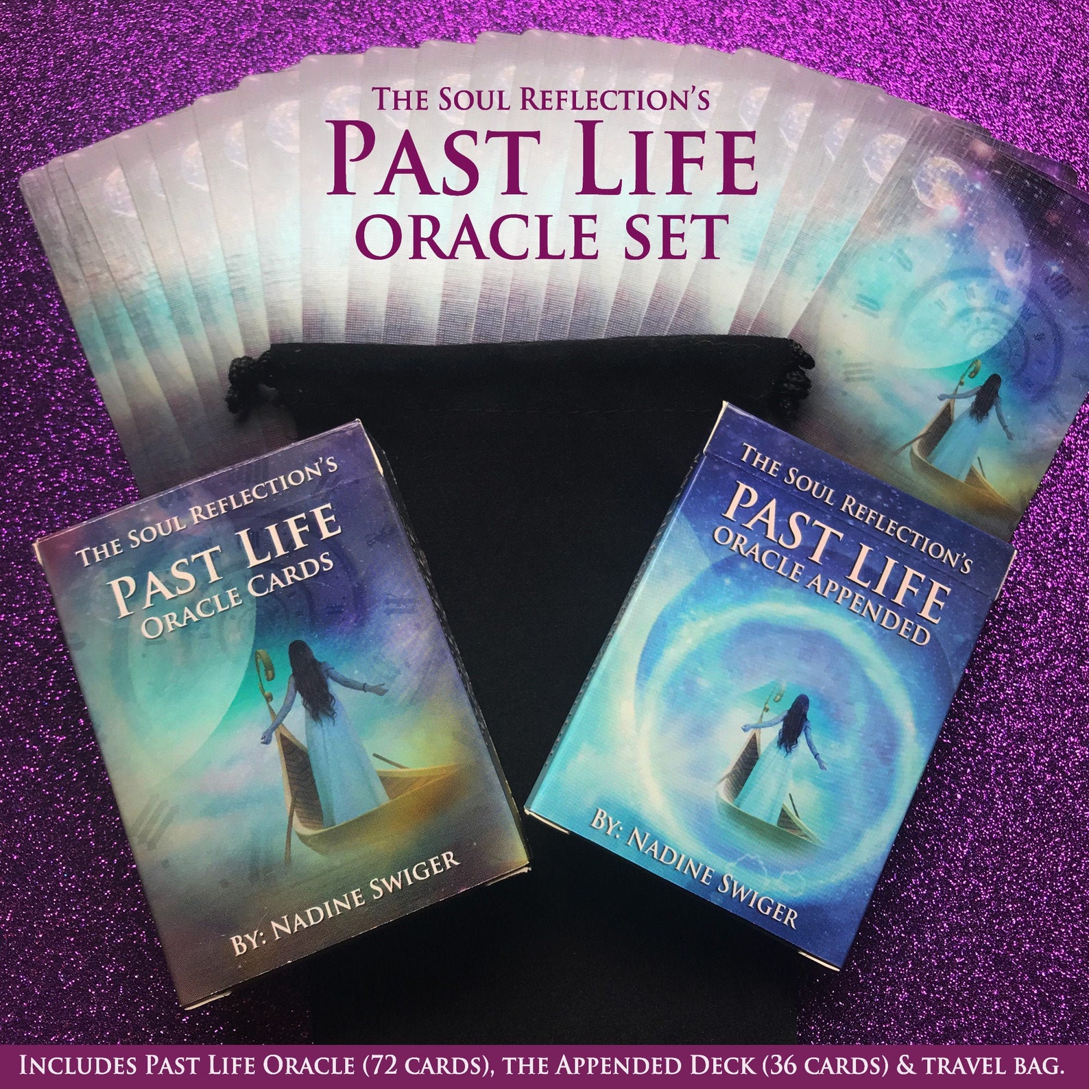 Past Life Oracle Deck Set With Travel Bag | Etsy