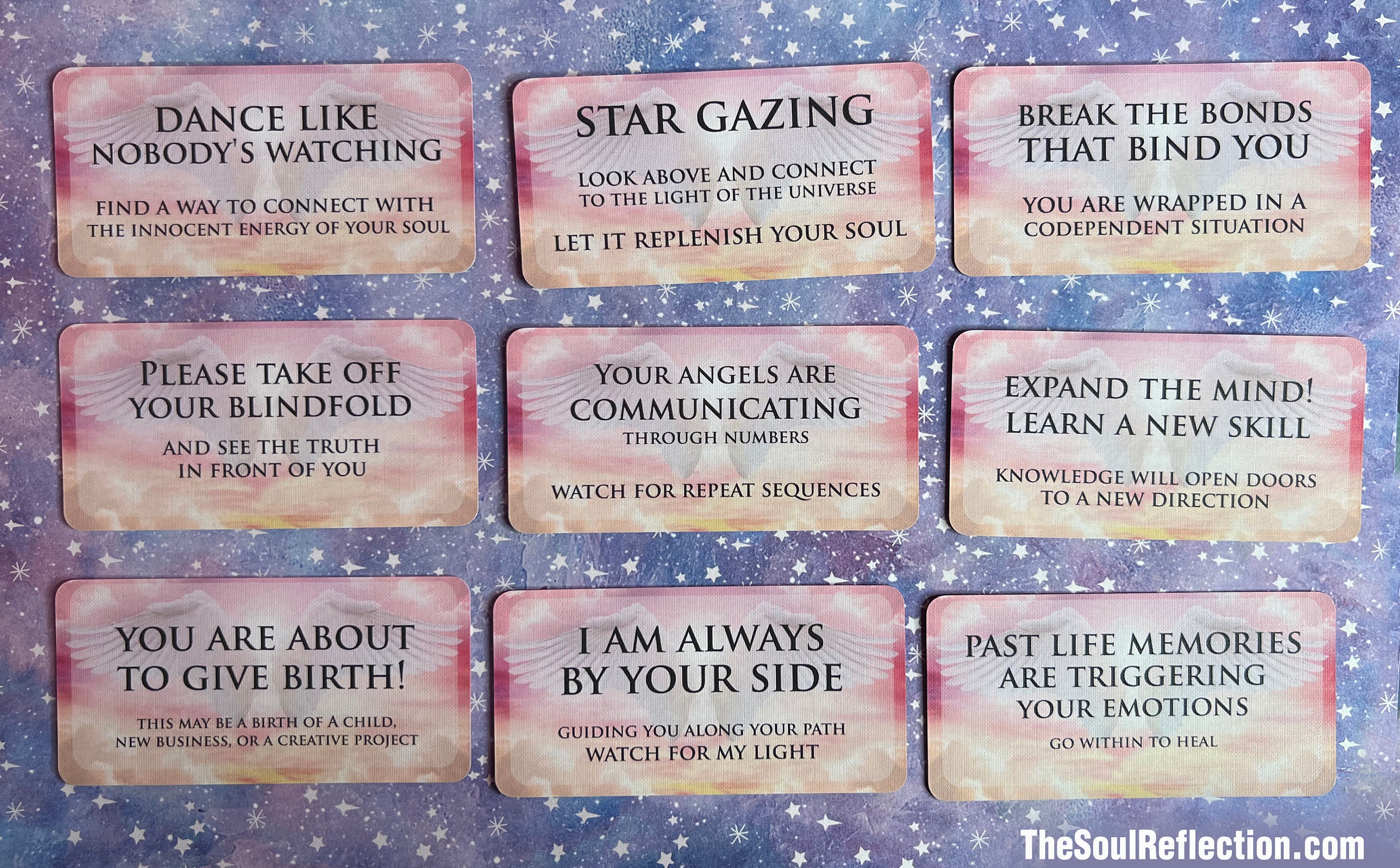 Galactic Angels Oracle Cards - Mini Deck - Etsy