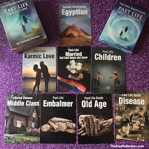 Past Life Oracle Deck Set With Travel Bag - Etsy