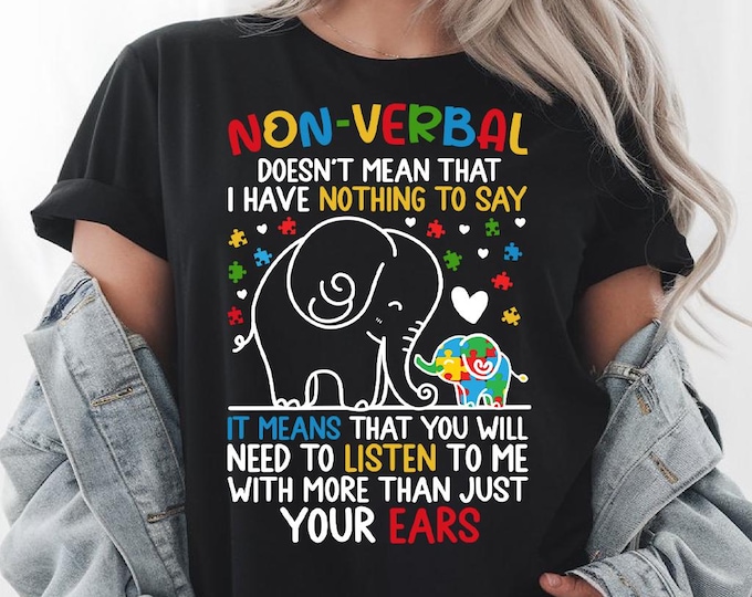 Non-verbal Doesn't Mean That Svg, Autism Quote Svg, Autism Svg, Autism ...