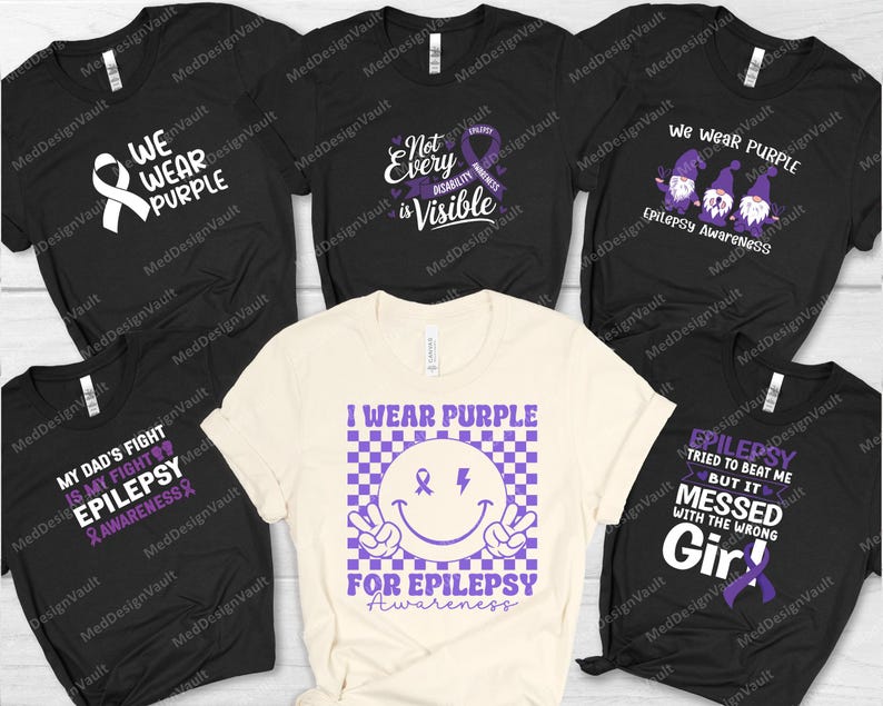 Epilepsy Awareness Png Svg Bundle, Epilepsy Warrior Png, Epilepsy Png ...