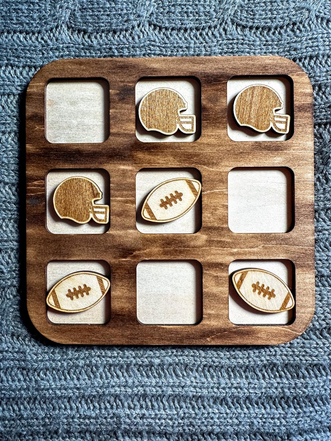 Football Tic Tac Toe Stocking Stuffer Christmas Gift - Etsy