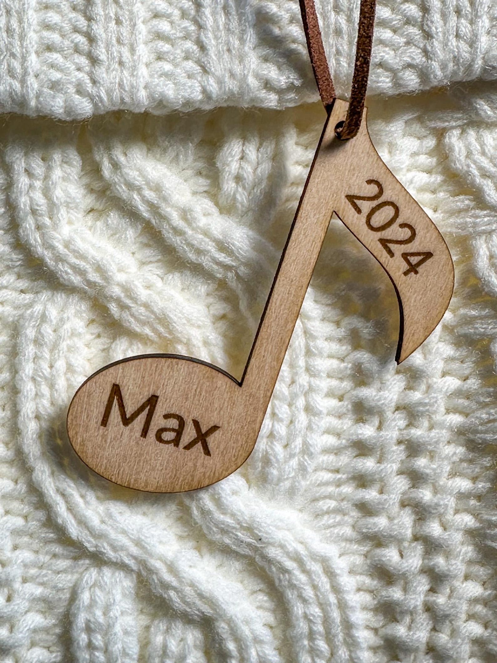 Personalized Music Note Christmas Ornament - Etsy