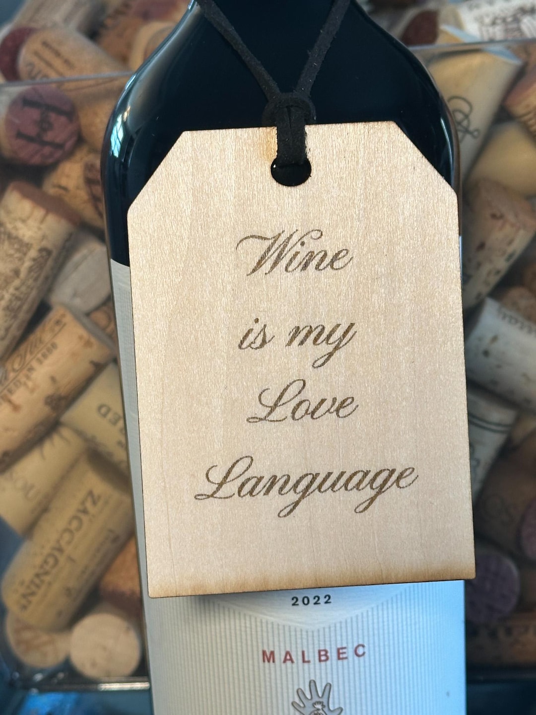 Wine is My Love Language Wine Tag - Etsy